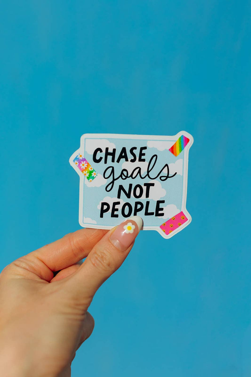 Chase Goals Not People Decal – Strut Boutique