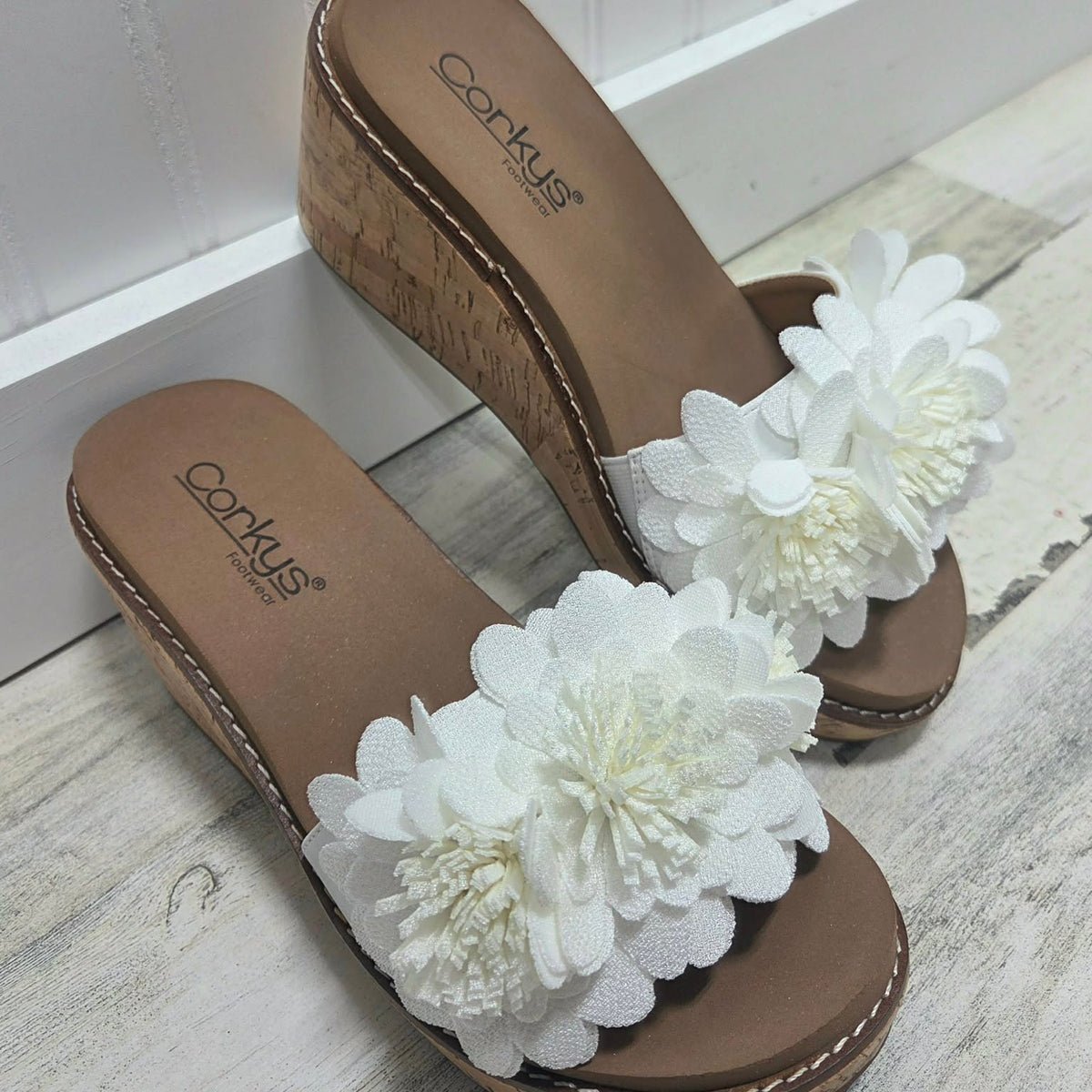 Corky Wildflower wedges – Strut Boutique
